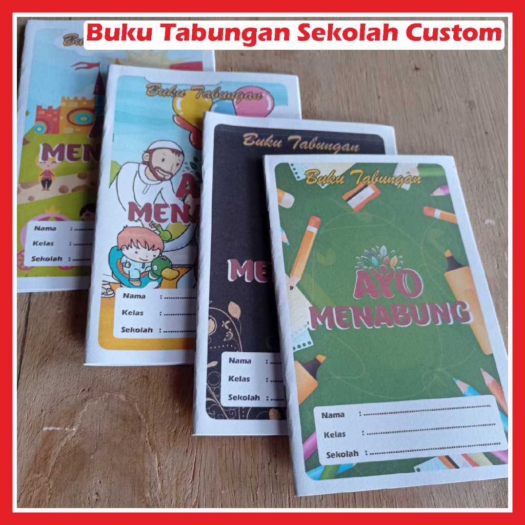 Jual Buku Tabungan Sekolah/Madrasah - Custom Cover Portrait - 20 ...