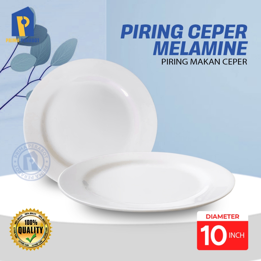 Jual Piring Ceper Piring Makan Datar Melamin 10 inch | Shopee Indonesia