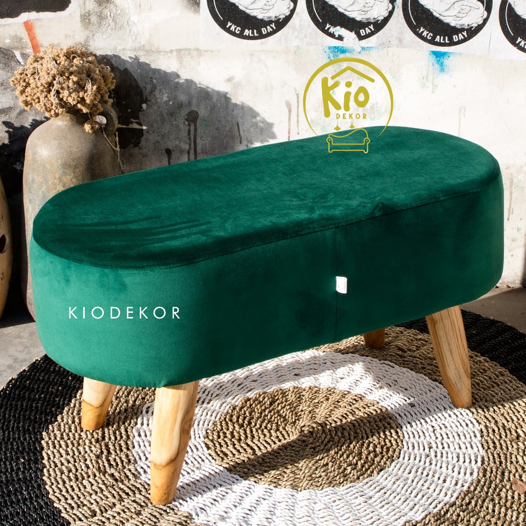 Jual Bench Oval Tanpa Kancing 100x40x45cm - Sofa Minimalis - Stool ...