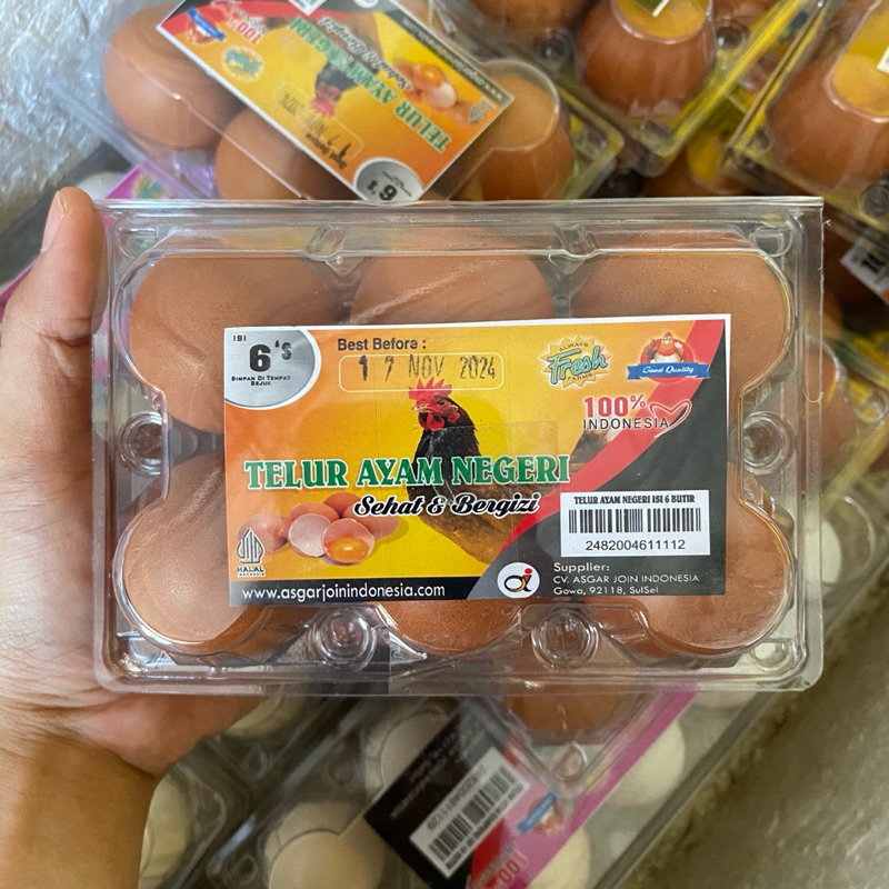 Jual Asgar Telur Ayam Negeri Isi 6 Butir | Shopee Indonesia
