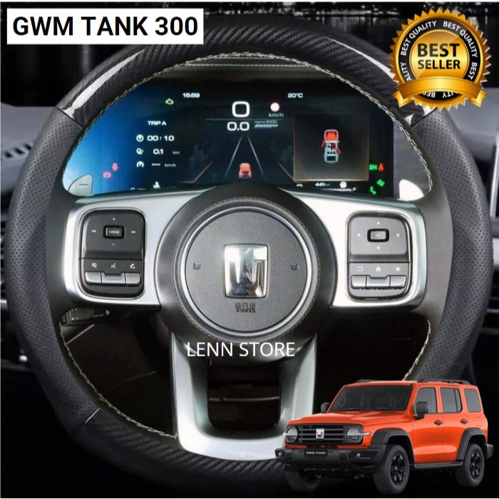 Jual Cover Sarung Stir Carbon Mobil GWM TANK 300 2024 2025 | Shopee ...