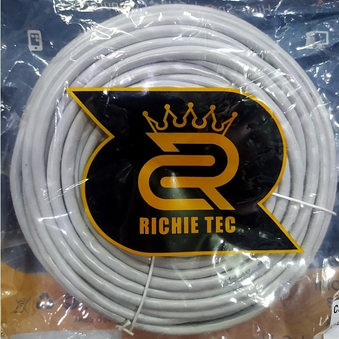 Jual kabel lan utp cat 5e rj45 50 meter Richie tech / Kabel jaringan ...