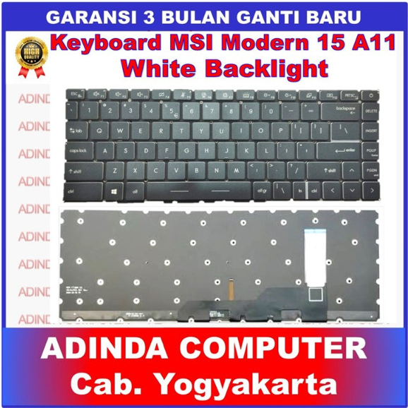Jual Keyboard MSI Modern 15 A11 A11M A11MU A11S A11SB A11UE MS-1552 ...
