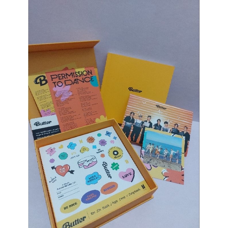Jual BTS ALBUM BUTTER CREAM UNSEALED OFFICIAL (Album only) | Shopee ...