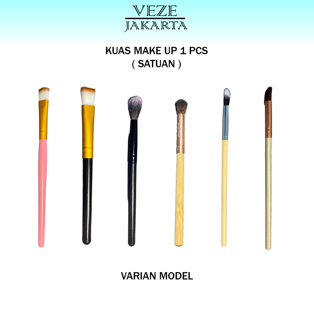 Jual Kuas Makeup ( 1 Pcs ) Kuas Rias Wajah Alat Makeup Mata Hidung Pipi Kuas Satuan | Shopee ...