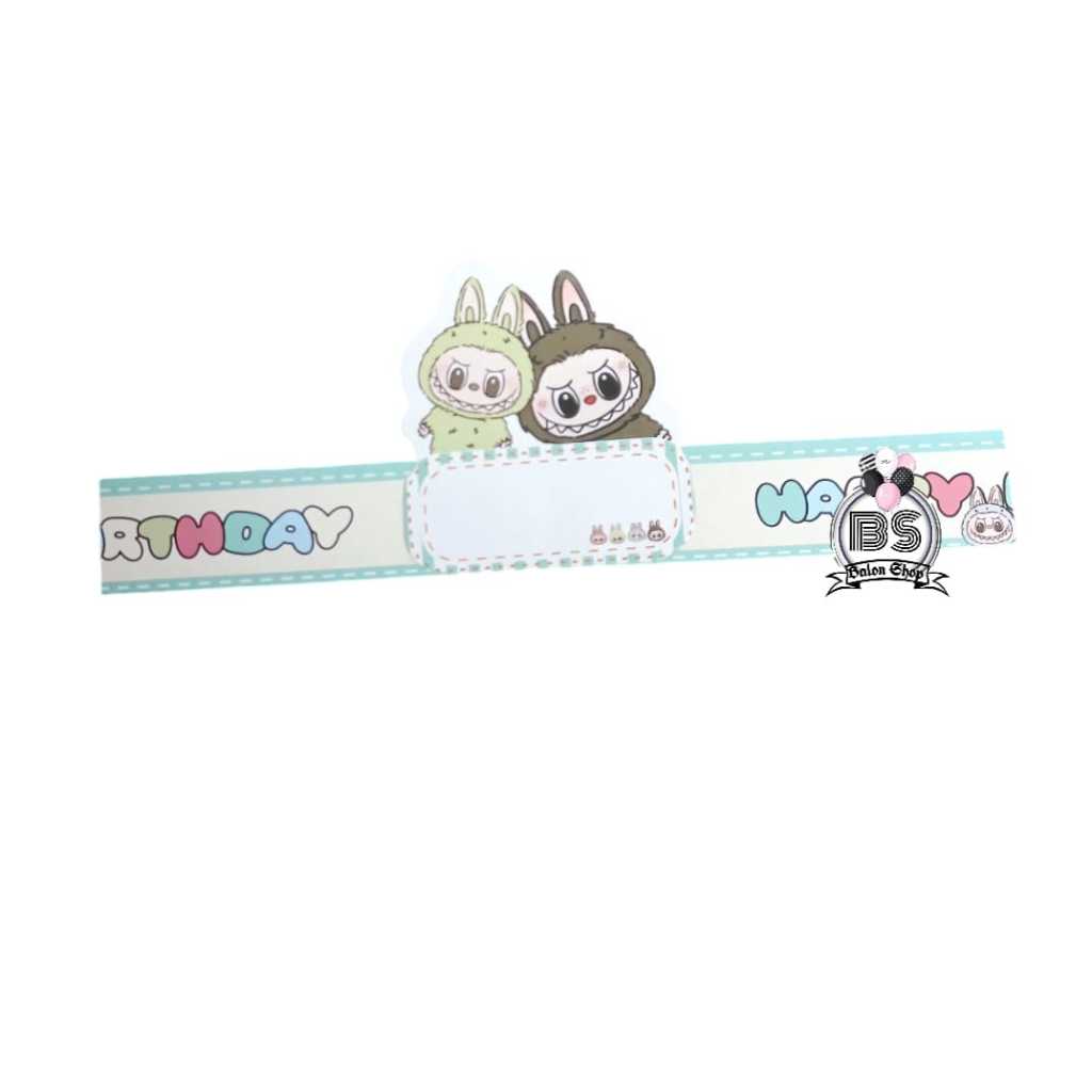 Jual ( 1 PACK ISI 10 PCS ) - TOPI ULANG TAHUN ANAK KARAKTER LABUBU ...