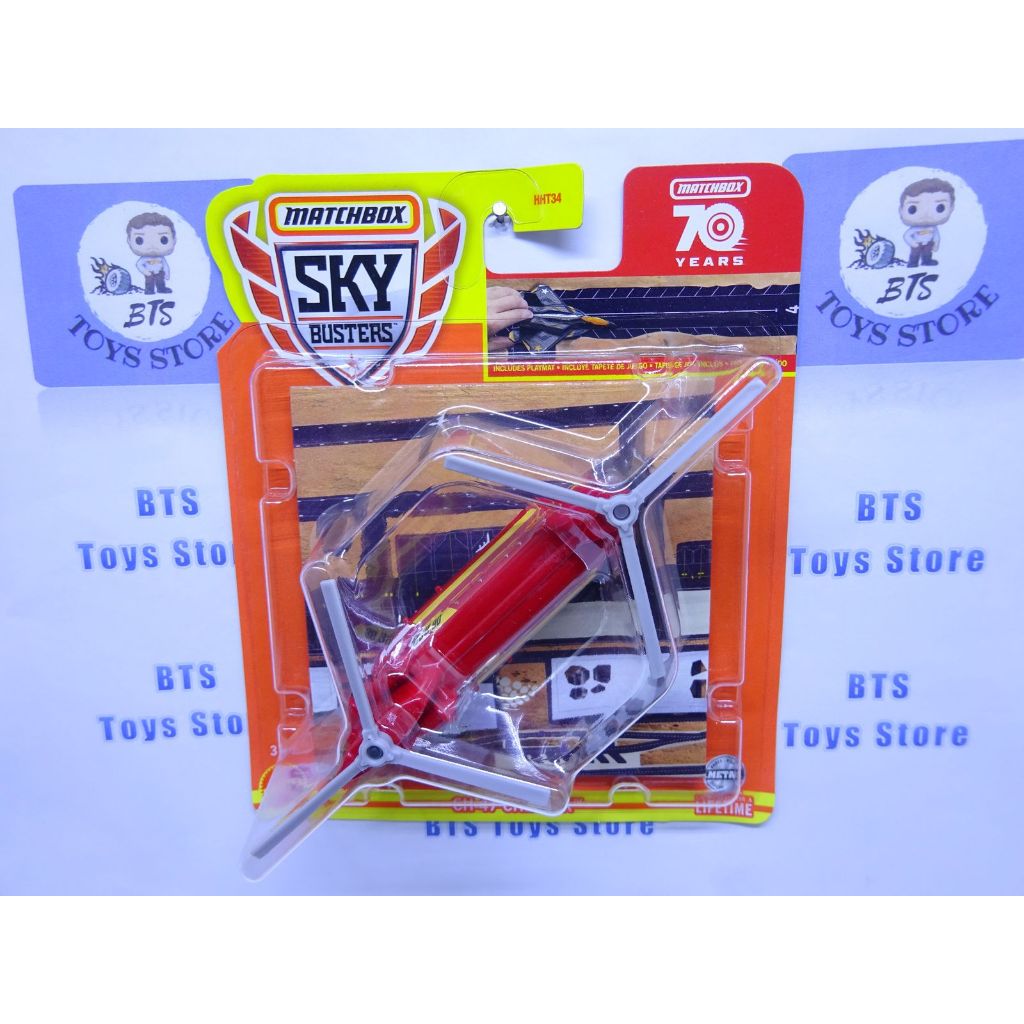 Jual Matchbox Pesawat Helicopter Sky Busters CH-47 Chinook Merah ...