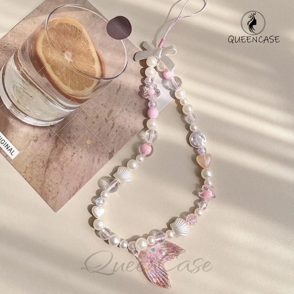 Jual TALI STRAP LANYARD MOTIF PITA HP // GANTUNGAN MERMAID HAPE PITA ...