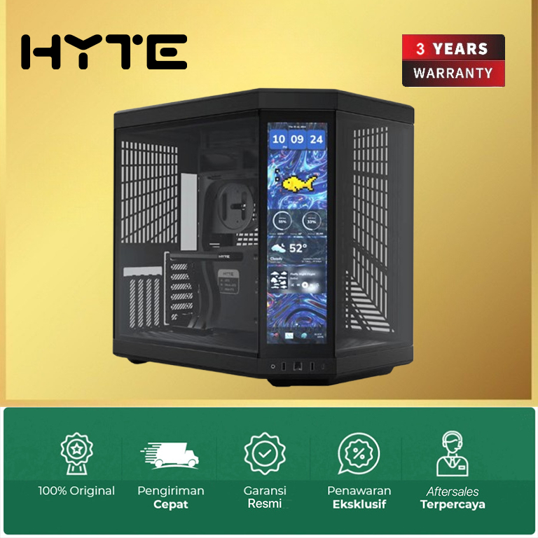 Jual Casing HYTE Y70 Touch Infinite PITCH BLACK [ITX, mATX, ATX, EATX ...