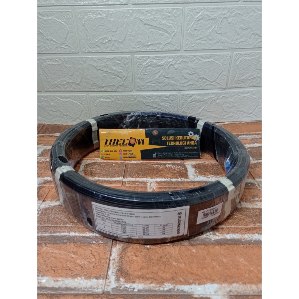 Jual KABEL FIBER OPTIK 1 CORE 1 SELING 80 METER PRECON | Shopee Indonesia
