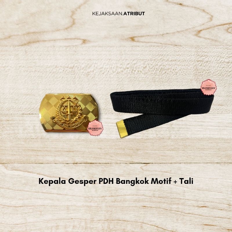 Jual Gesper Set PDH Logo Kejaksaan | Shopee Indonesia