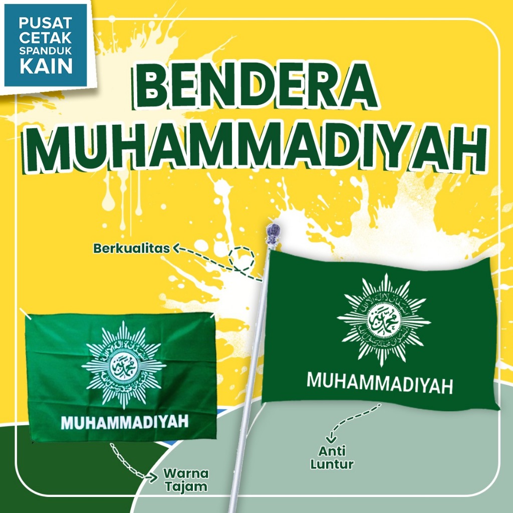 Jual BENDERA MUHAMMADIYAH KUALITAS TINGGI BAGUS TEBAL | Shopee Indonesia