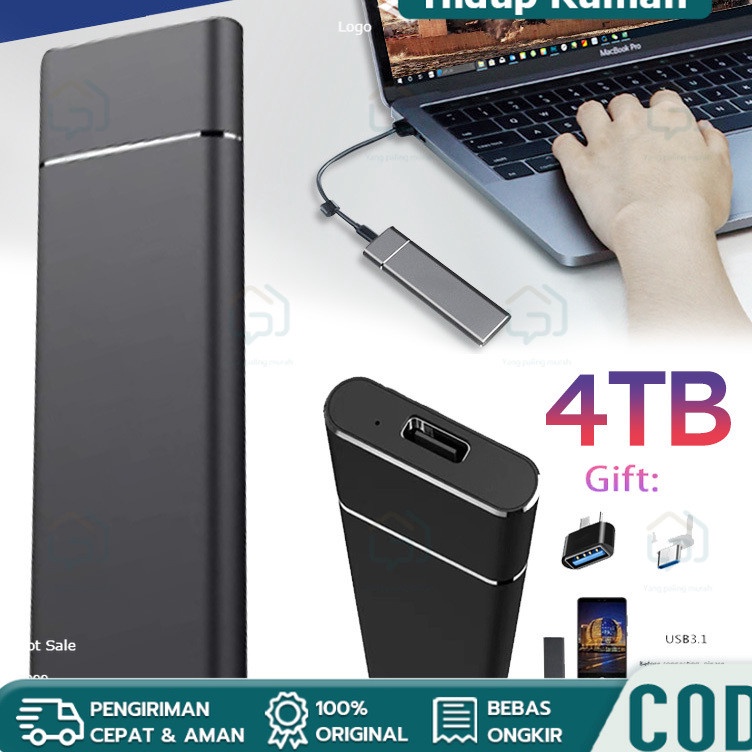 Jual Baru Kekinian HighSpeed USB 31 C Portable SSD External SSD ...