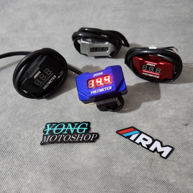 Jual VOLTMETER AKI UNIVERSAL FULL CNC ARM ARUMI | Shopee Indonesia