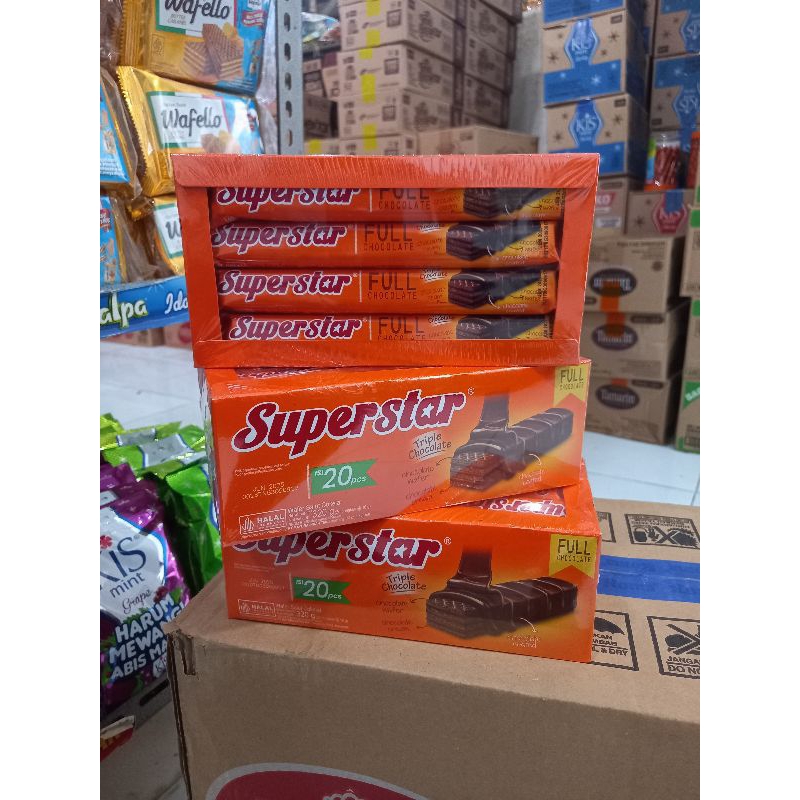 Jual Superstar Triple Chocolate Wafer | Shopee Indonesia