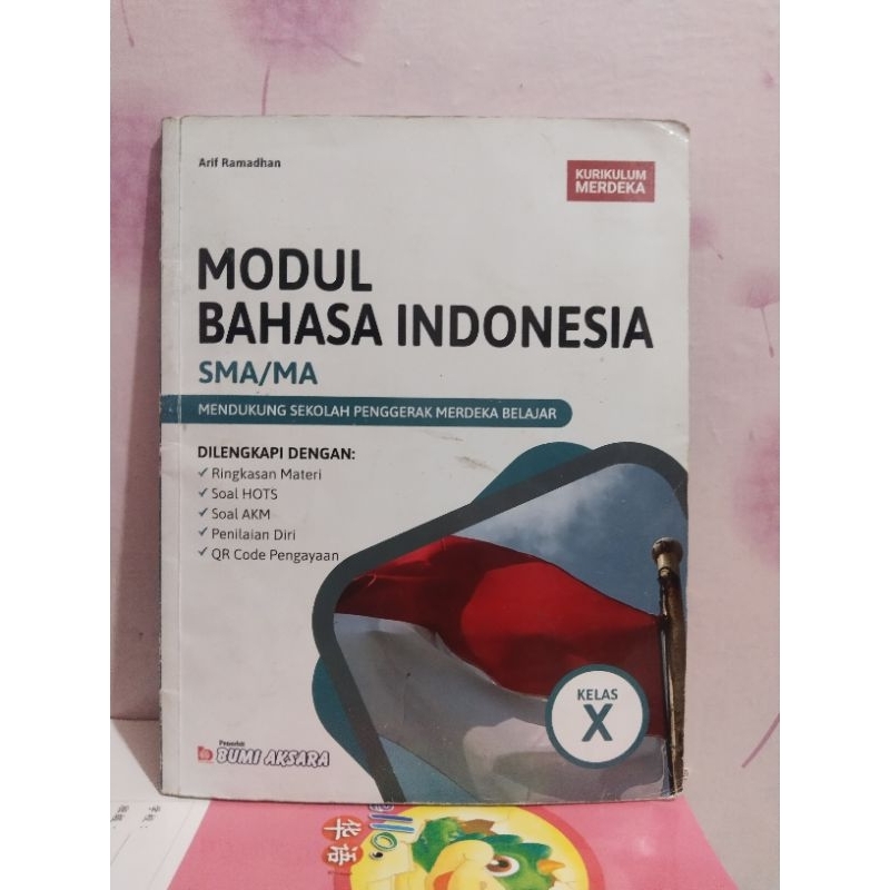 Jual buku modul bahasa Indonesia kelas 10 X 1 sma ma bumi aksara kurmer ...