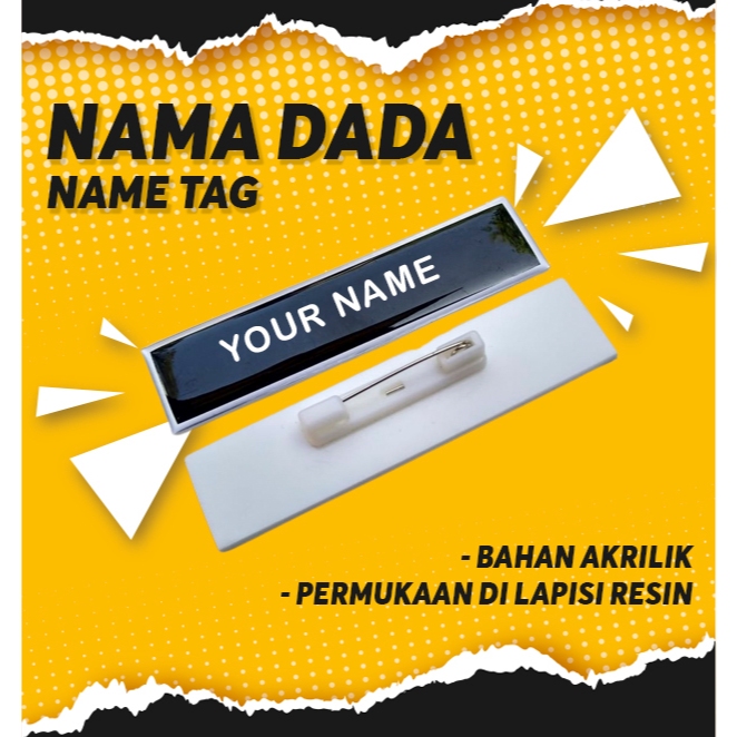 Jual Nama Dada / Name Tag | Shopee Indonesia