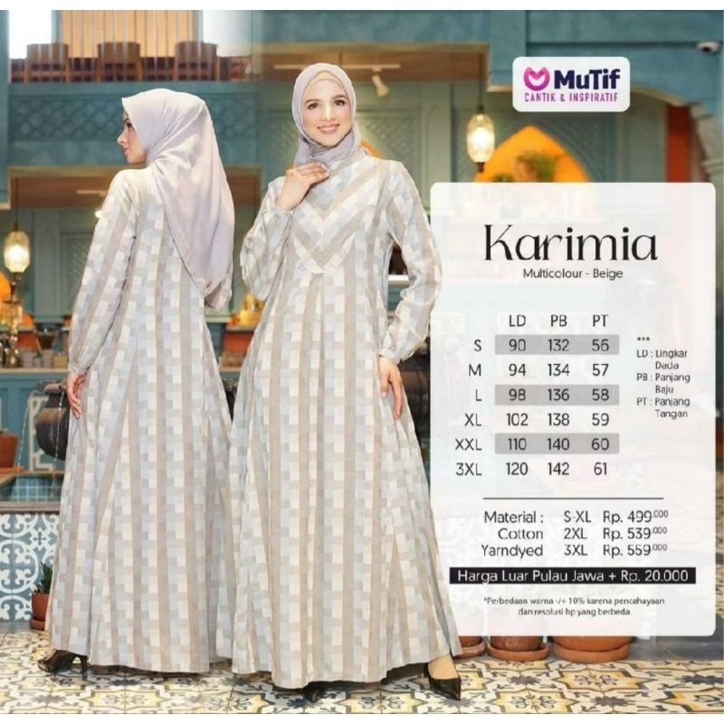 Jual Mutif KARIMIA Blue Beigie series terbaru | Shopee Indonesia