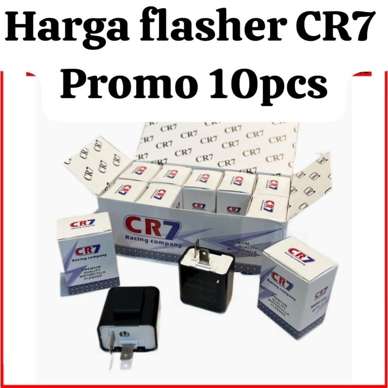Jual ORIGINAL CR7 PROMO 10PCS FLASHER SEIN CR7 12 VOLT 1 KOTAK ISI 10 ...