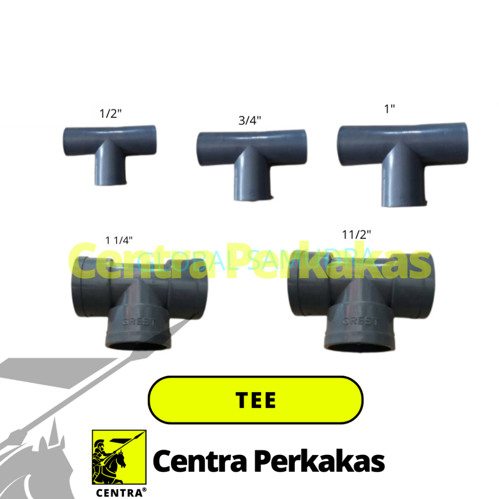 Jual GREST Fitting PVC Sambungan Pipa Tee 1/2" s/d 2" | Shopee Indonesia