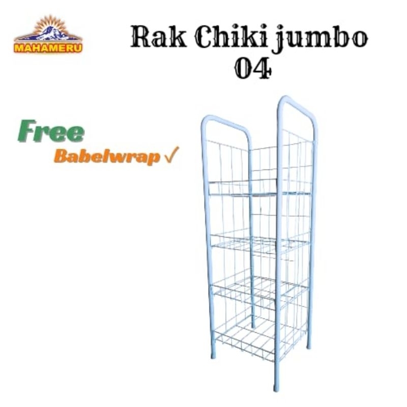 Jual Rak snack jumbo susun 4 Rak jualan warung Rak Mahameru | Shopee ...