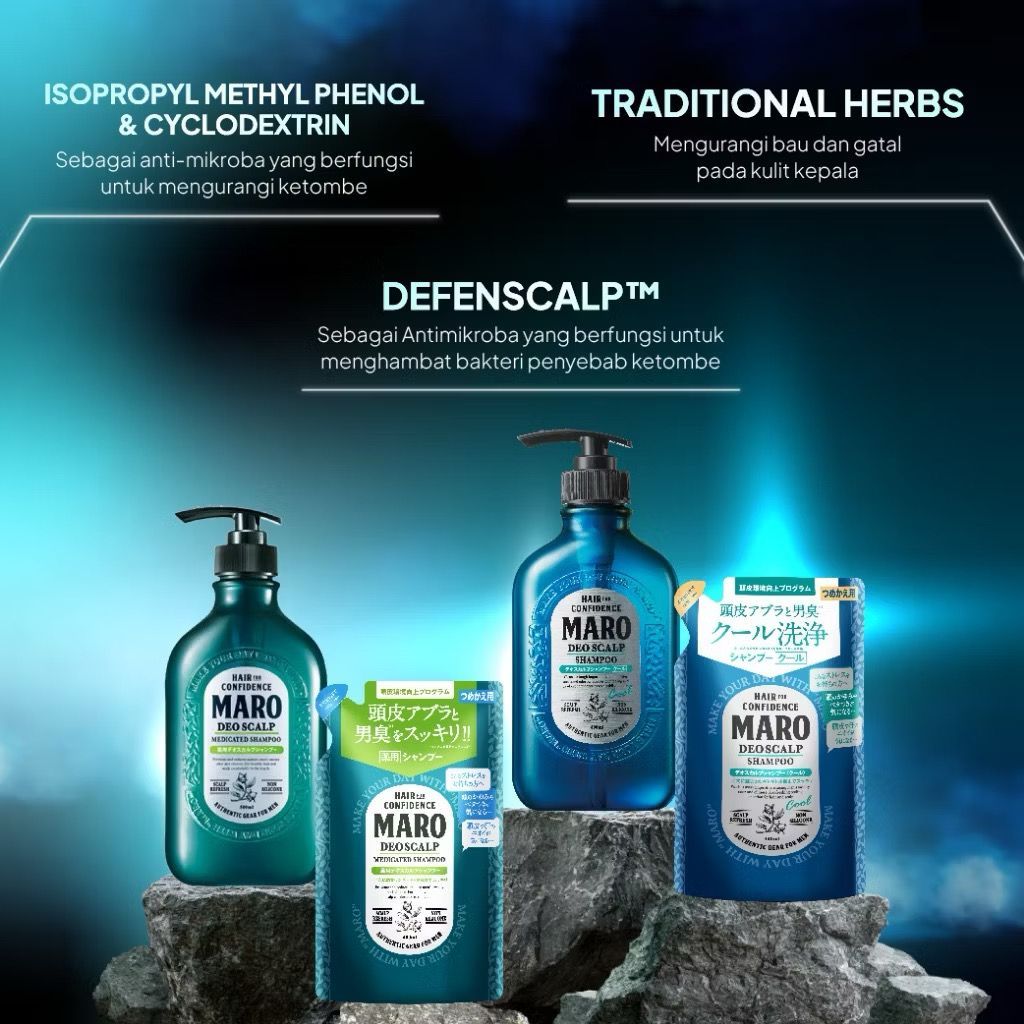 Jual MARO DEO SCALP MEDICATED SHAMPOO 480ML//MARO DEO SCALP SHAMPOO 400ML//MARO DEO SCALP ...