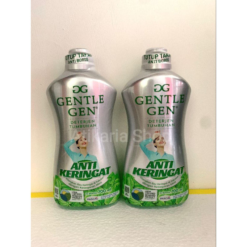Jual GENTLE GEN ANTI KERINGAT DETERJEN CAIR TUMBUHAN BOTOL 700ML ...