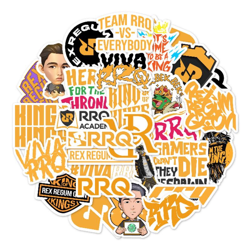 Jual Stiker TEAM RRQ Premium Sticker Pack | Shopee Indonesia