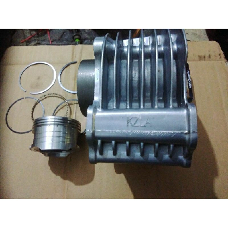 Jual Blok Piston 54,5 BEAT Injeksi KZL Set Ring Bahan Bore Up Beat FI ...