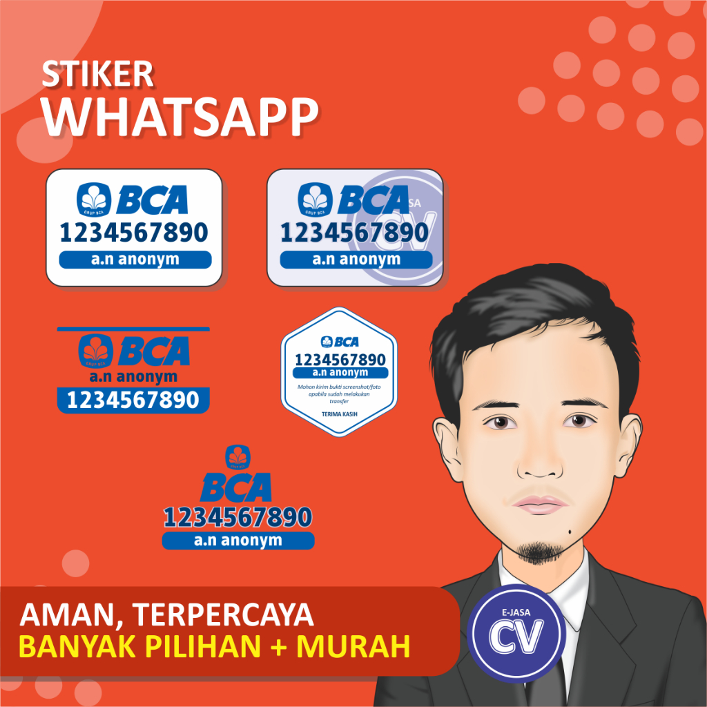 Jual STIKER WHATSAPP CUSTOM | STIKER BISNIS WA | STIKER REKENING WA ...