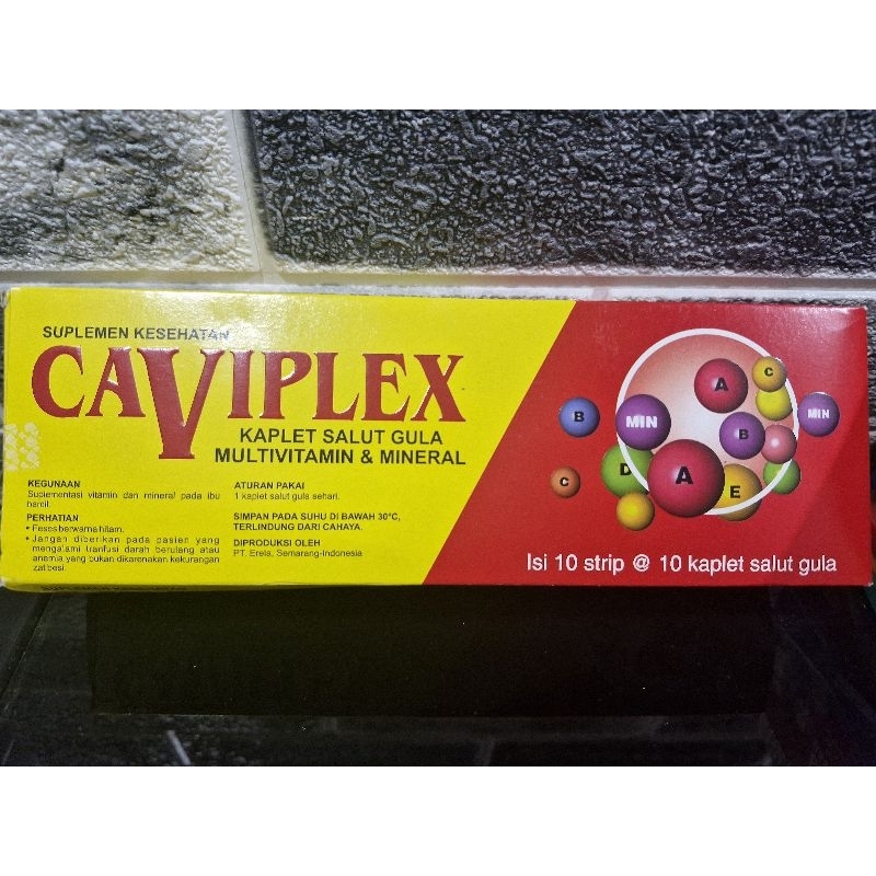 Jual CAVIPLEX BOX ISI 10 STRIP @10KAPLET - Multivitamin dan Mineral ...