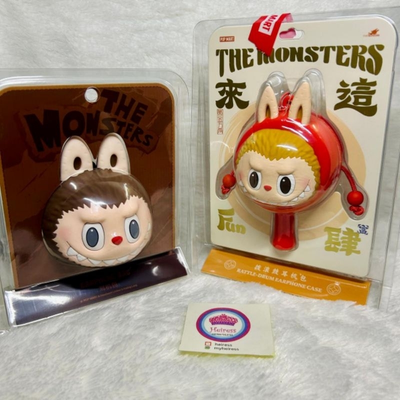Jual The monsters labubu earphone case popmart rattle drum pop art ...