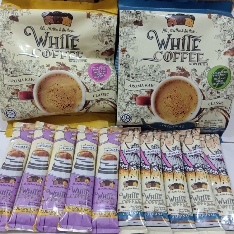 Jual Ali Muthu & Ah Hock White Coffee (1 pack = 15 sticks) | Shopee ...