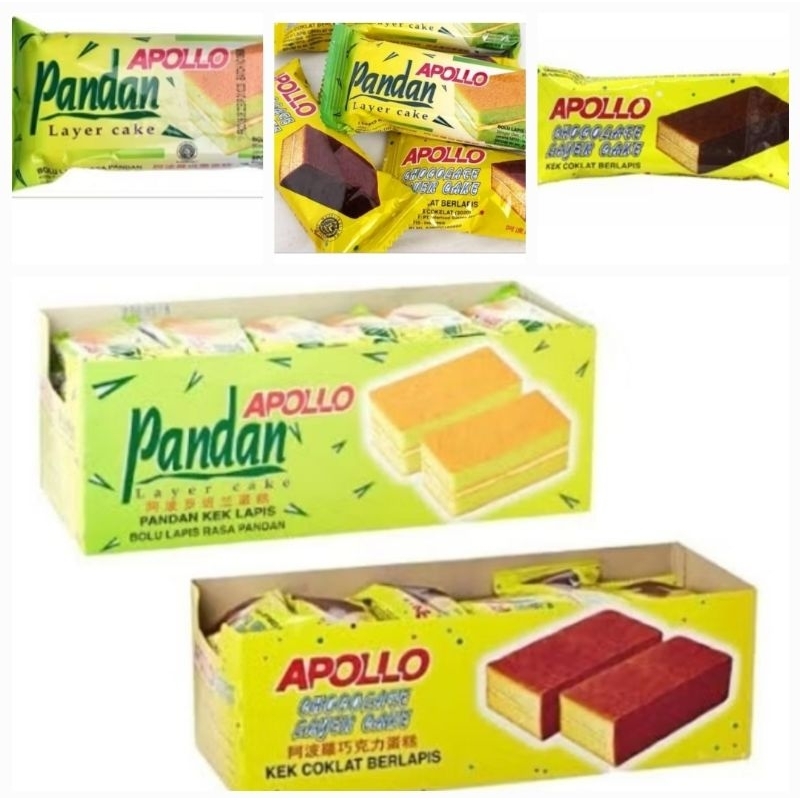 Jual APOLLO BOLU KEK/APOLLO PANDAN/APOLLO COKLAT/APOLLO LAYER CAKE/BOLU ...