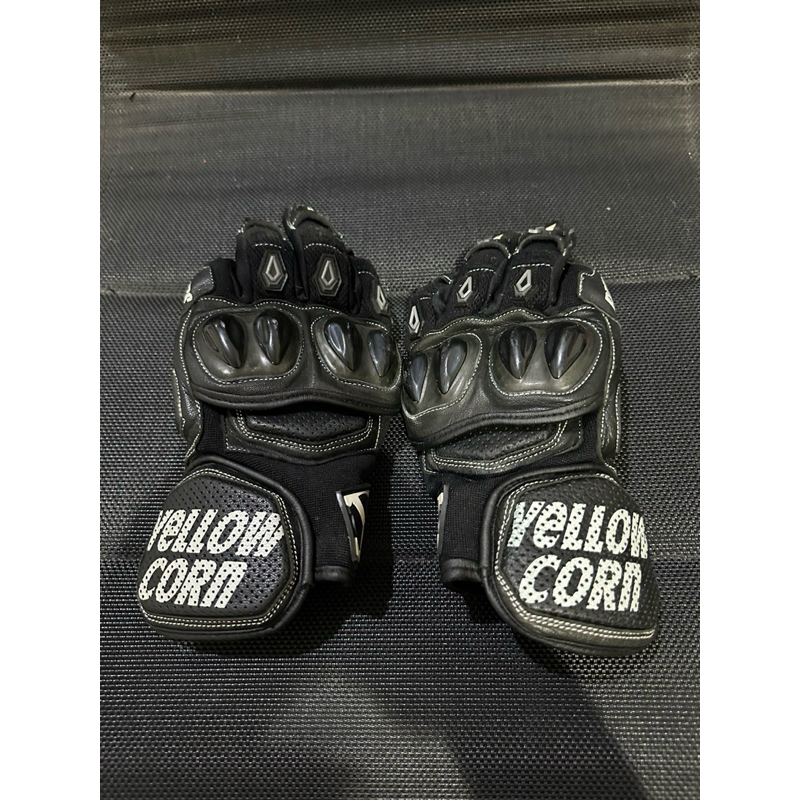 Jual yellow corn gloves motorbike sarung tangan kulit motor | Shopee ...