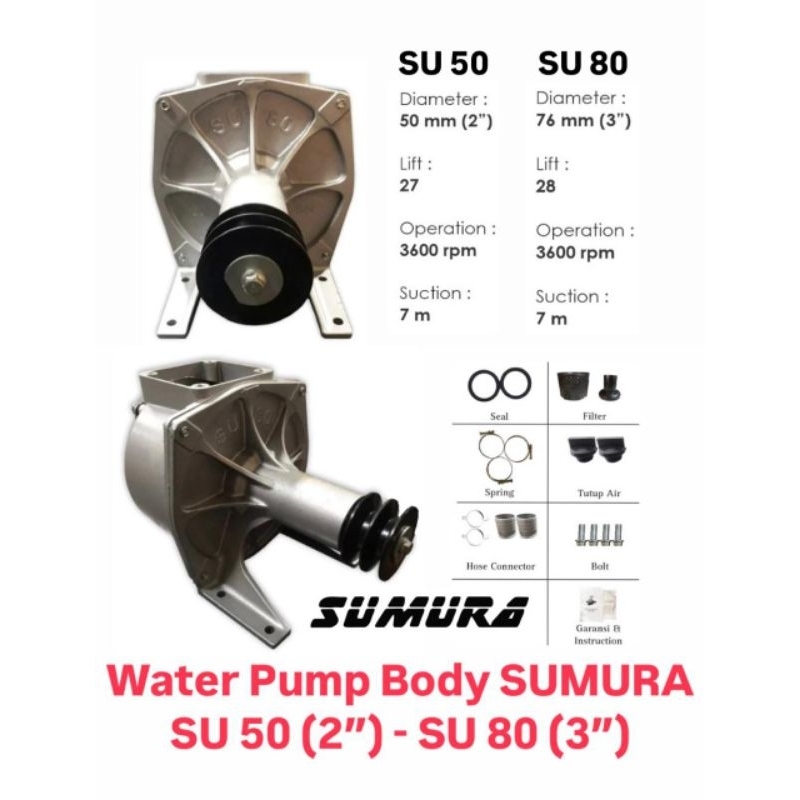 Jual water pump body Su50 2" / Su80 3" pompa air | Shopee Indonesia
