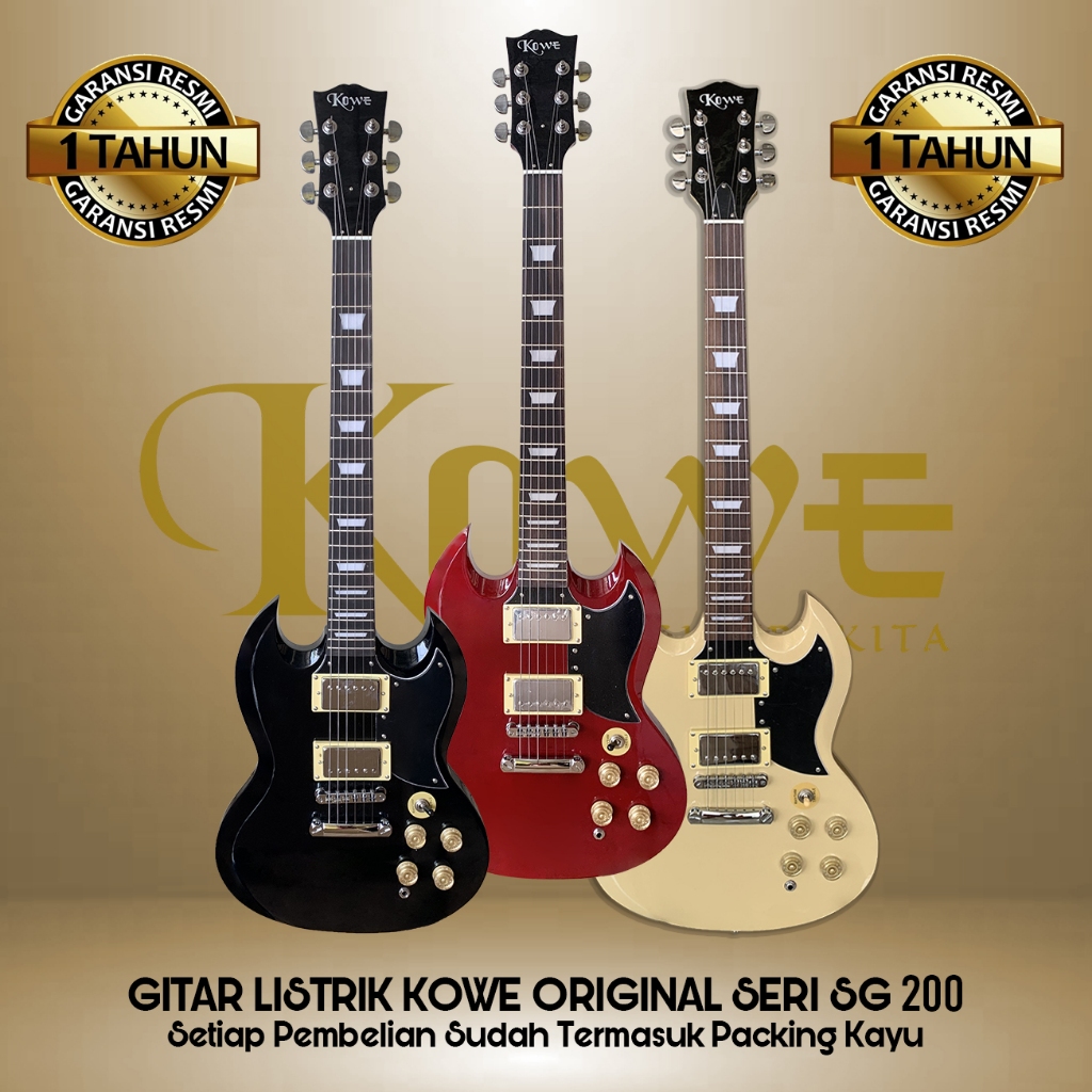 Jual Gitar Listrik Merk Kowe Original Seri SG 200 Best Seller | Shopee ...