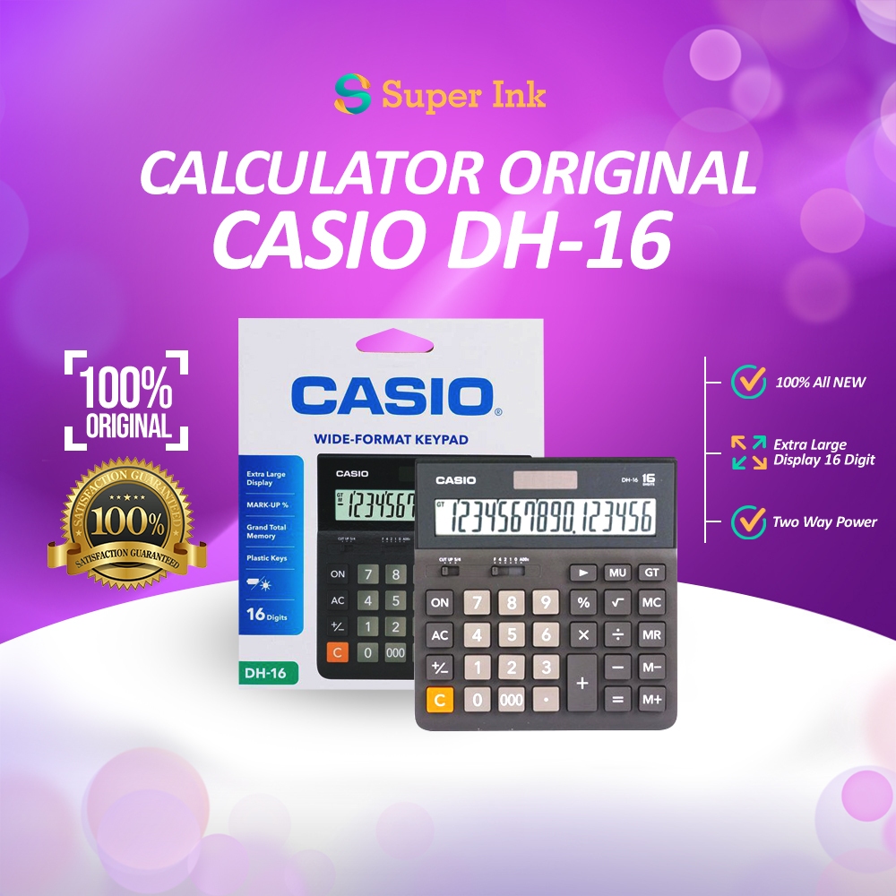 Jual Kalkulator Casio DH-16 Original kalkulator | Shopee Indonesia