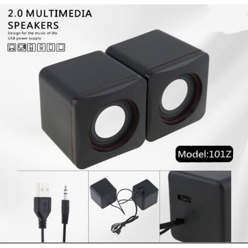 Jual Speaker Music Box G101 Laptop Komputer Audio Suara 2 Sisi ...