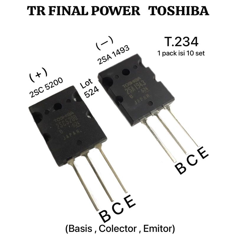 Jual Transistor Toshiba A1943 & C5200 | Shopee Indonesia