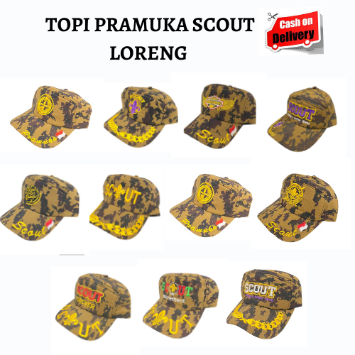 Jual TOPI LORENG PRAMUKA/TOPI SCOUT/KUALITAS PREMIUM/TERMURAH ...
