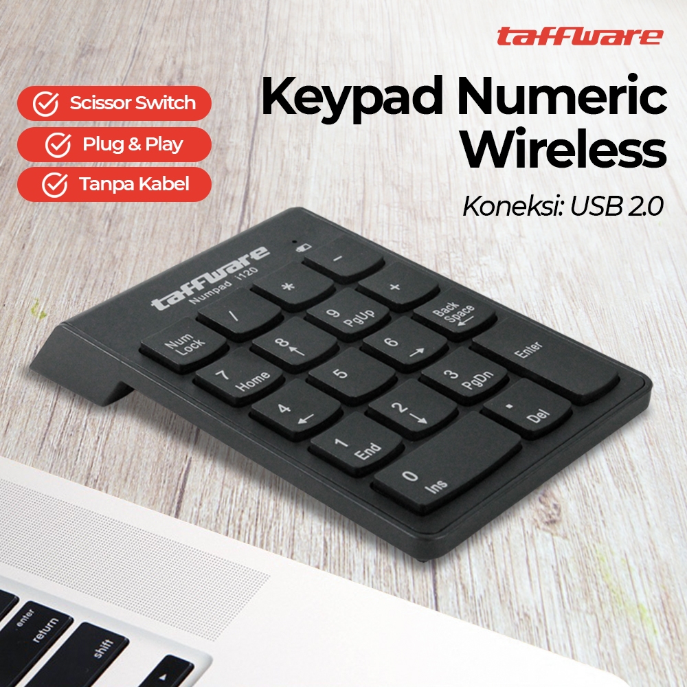 Jual (NARA MEOW) SANJI TAFFWARE NUMERIC KEYPAD USB WIRELESS NUMPAD MINI KEYBOARD | Shopee Indonesia