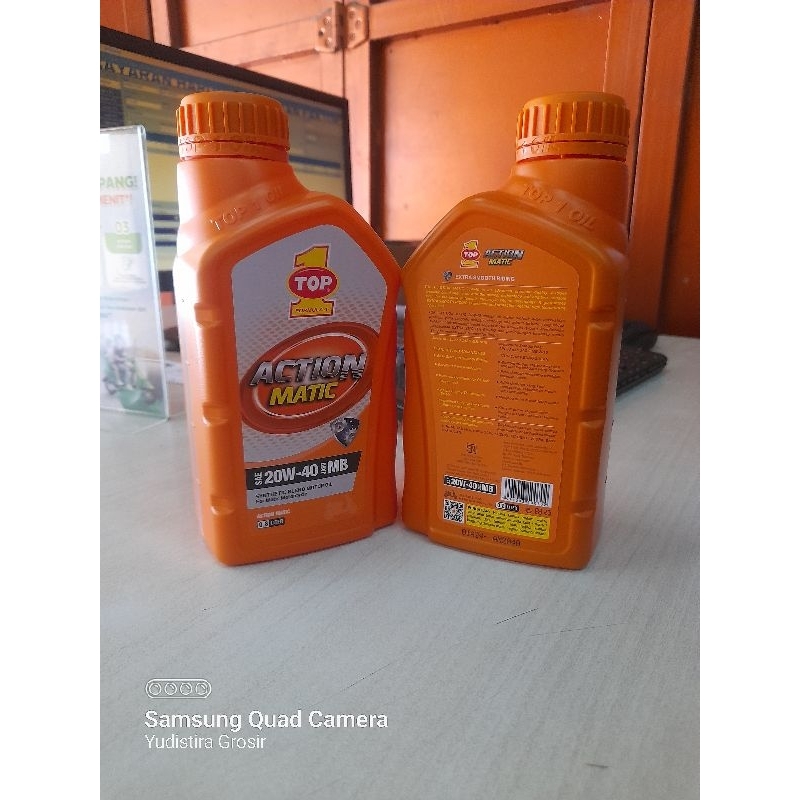 Jual TOP 1 ACTION MATIC 20W40 JASO MB 800 ML | Shopee Indonesia