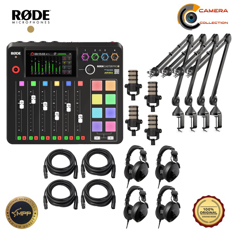 Jual RODE RodeCaster Pro II Ultimate Podcaster Bundle Four-person ...