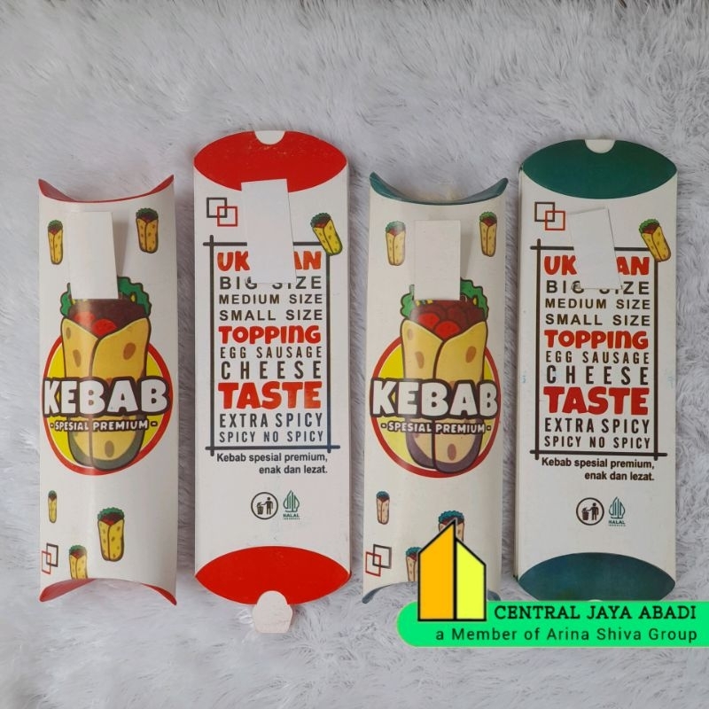 Jual 100 LEMBAR KEMASAN KEBAB TARIKAN 24 × 9 CM IVORI PUTIH TEBAL HIGH ...