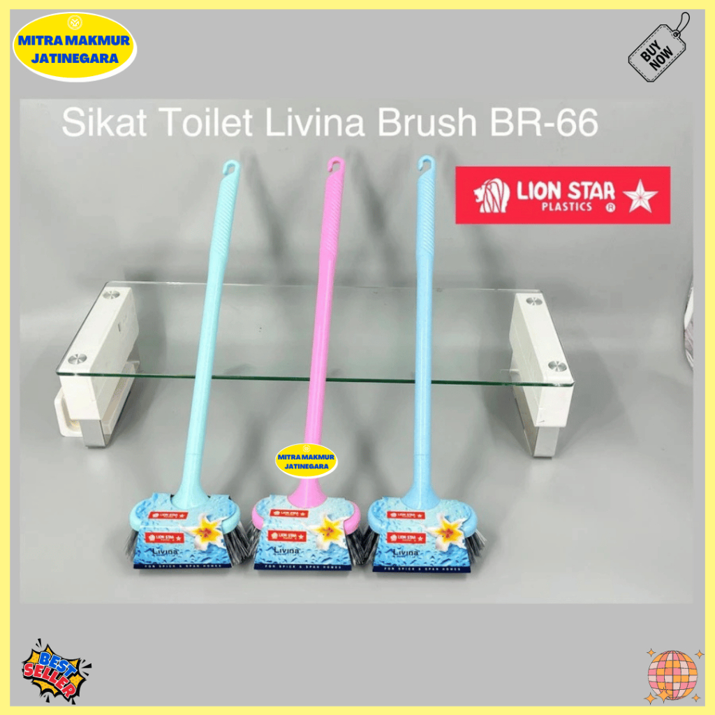 Jual Lion Star - Br-66 Toilet Brush Sikat Kamar Mandi Sikat Lantai Gagang Livina Bathroom Brush ...