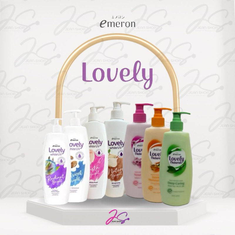 Jual EMERON LOVELY WHITE UV GLOW & BRIGHT BODY LOTION | NATURAL SERIES ...