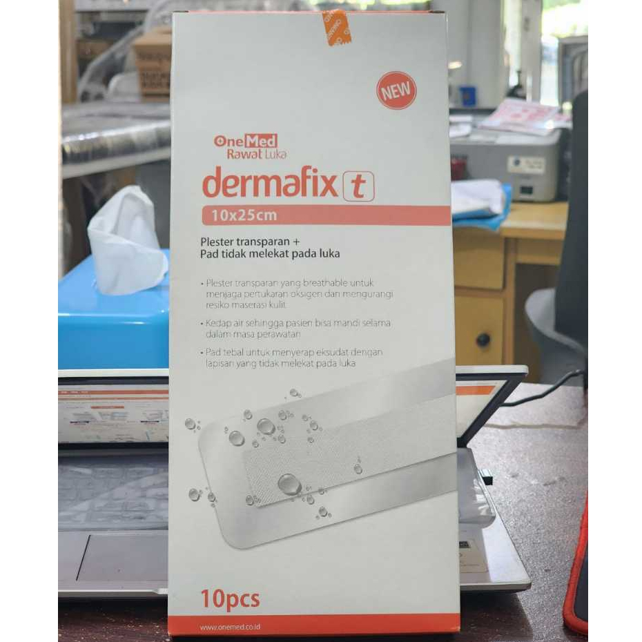 Jual DERMAFIX T 10 X 25 CM/PLESTER TRANSPARAN TAHAN AIR DERMAFIX T 10 X 25 CM 1 BOX ISI 10 ...