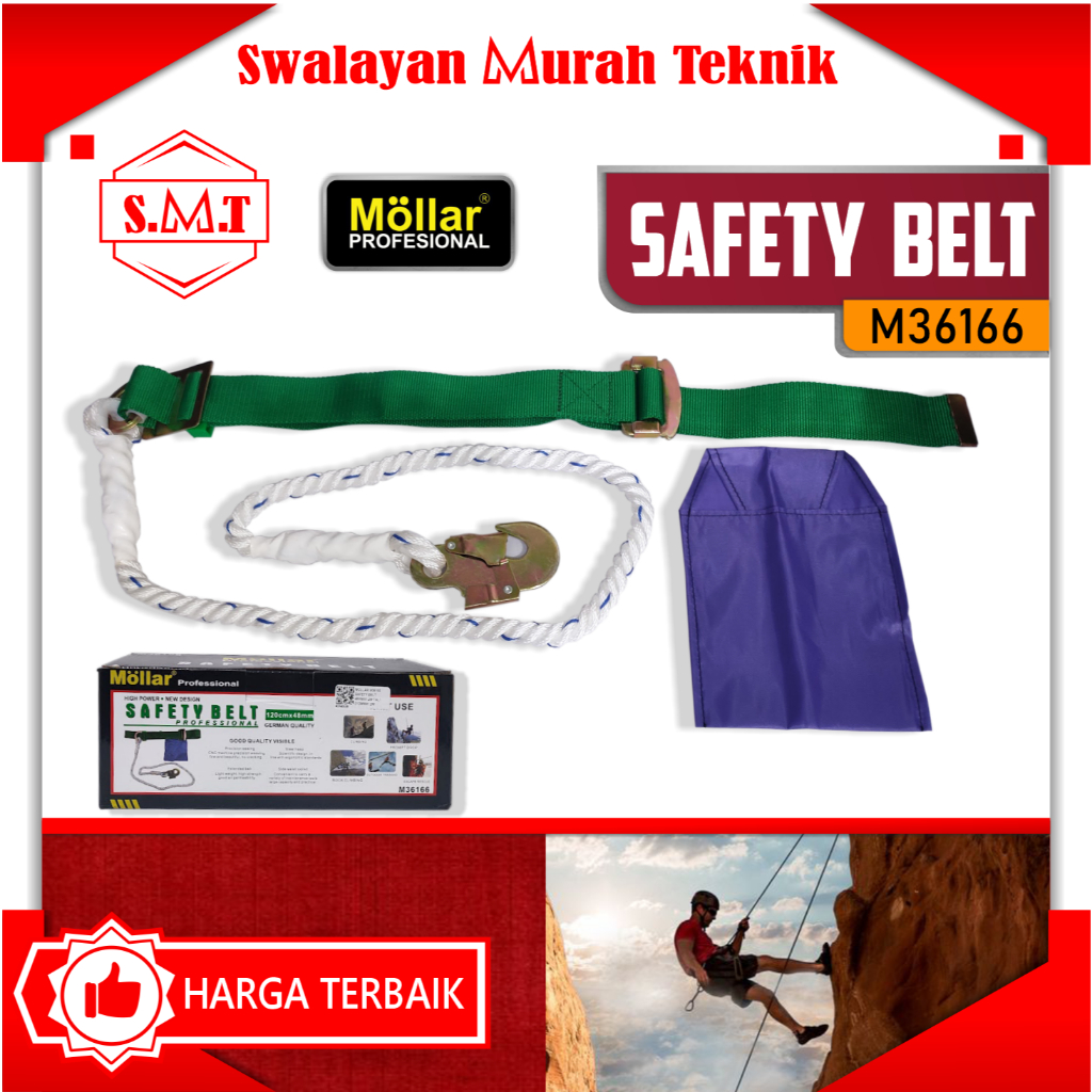 Jual MOLLAR M36166 Safety Belt Tali Sabuk Pengaman Keselamatan Kerja ...