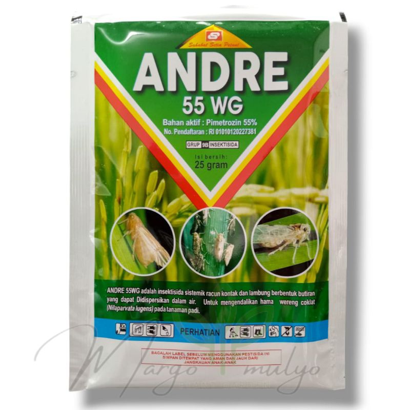 Jual Insektisida ANDRE 55WG Obat Untuk Hama Wereng Kemasan 25gr ...